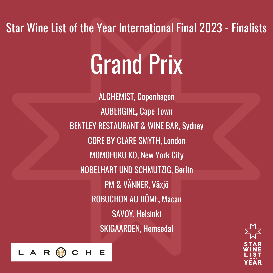 Star Wine List of the Year 2023 International Final - Star Wine List