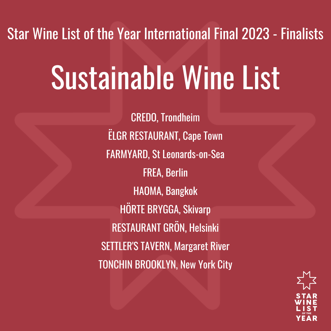 Star Wine List of the Year 2023 International Final - Star Wine List