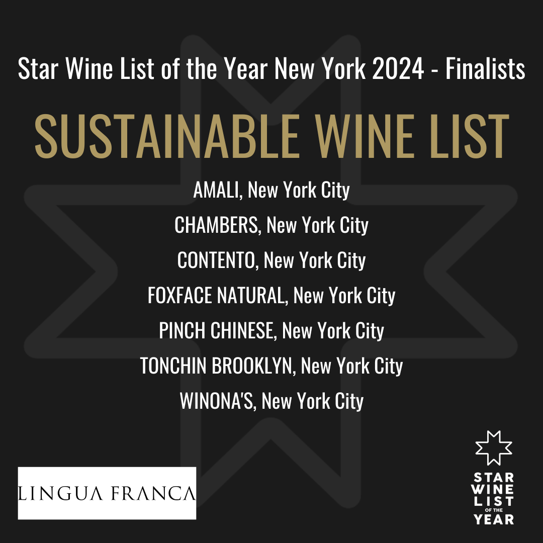 Star Wine List of the Year 2024 New York - Star Wine List